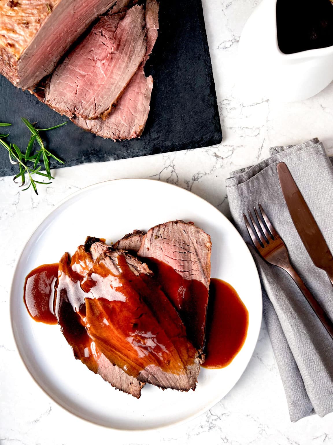 Roast Beef with Rosemary and Garlic - Together to Eat - Family Meals