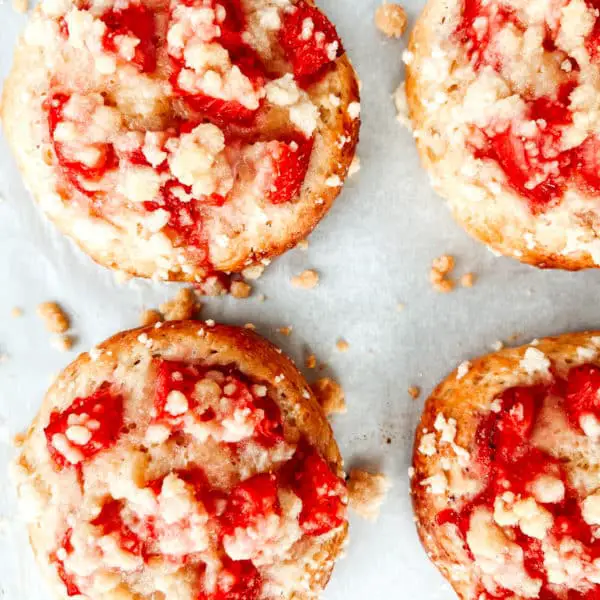 Strawberry Crumble Buns - Together to Eat - Family Meals