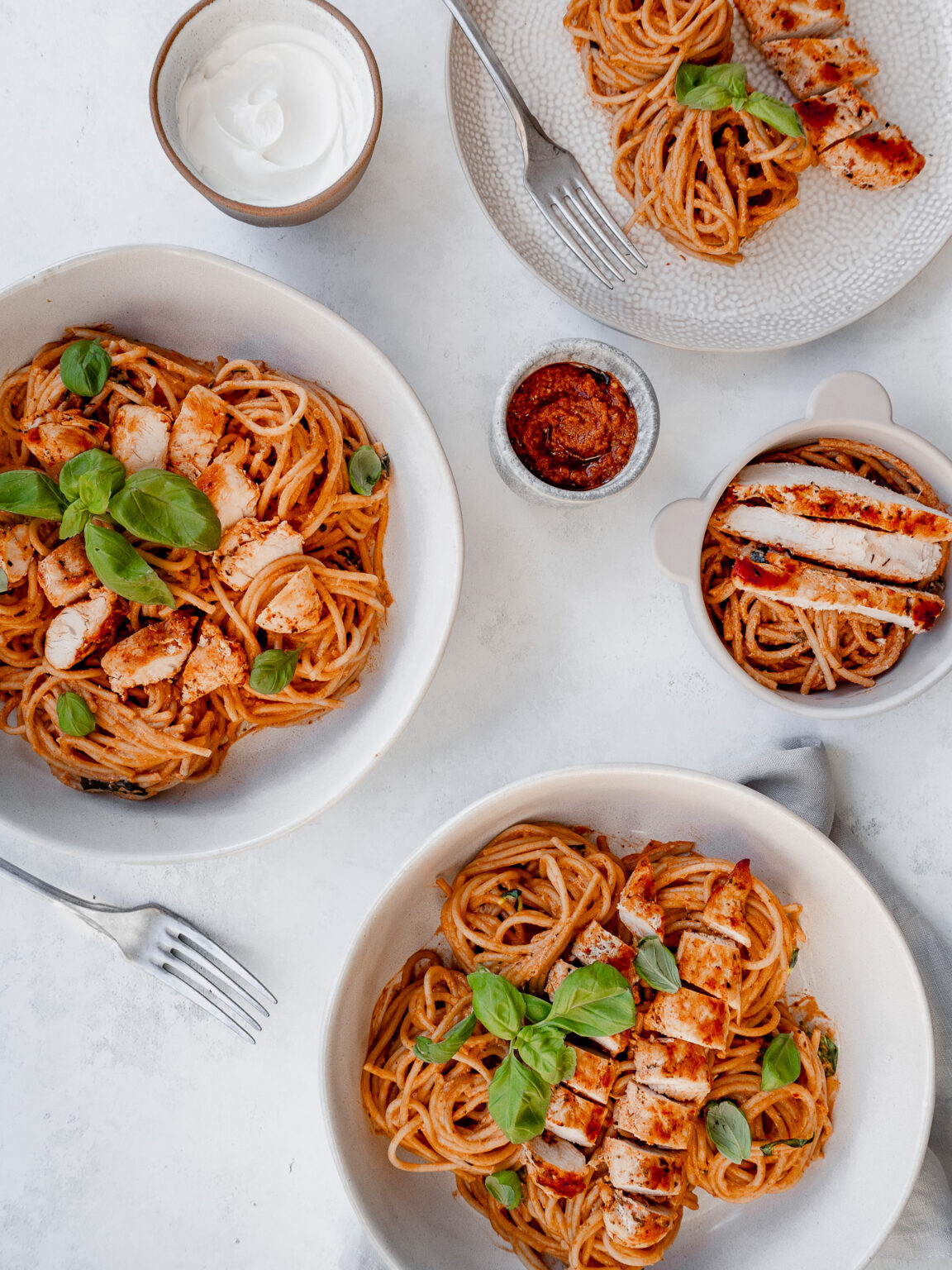 Red Pesto Chicken Pasta - Together to Eat - Family Meals