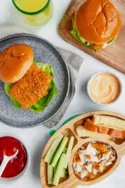 Cod Fillet Burger with Cornflake Crust - Together to Eat - Family Meals
