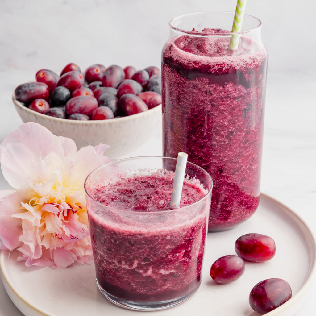Frozen Grape Slushies - Together to Eat - Family Meals