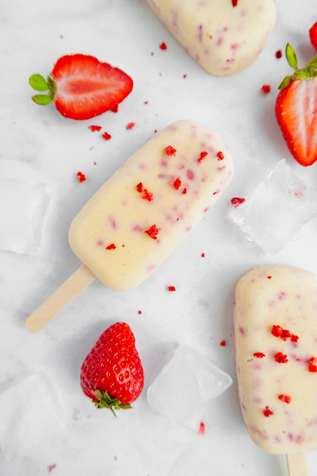 Strawberry and Custard Ice Lollies - Together to Eat - Family Meals
