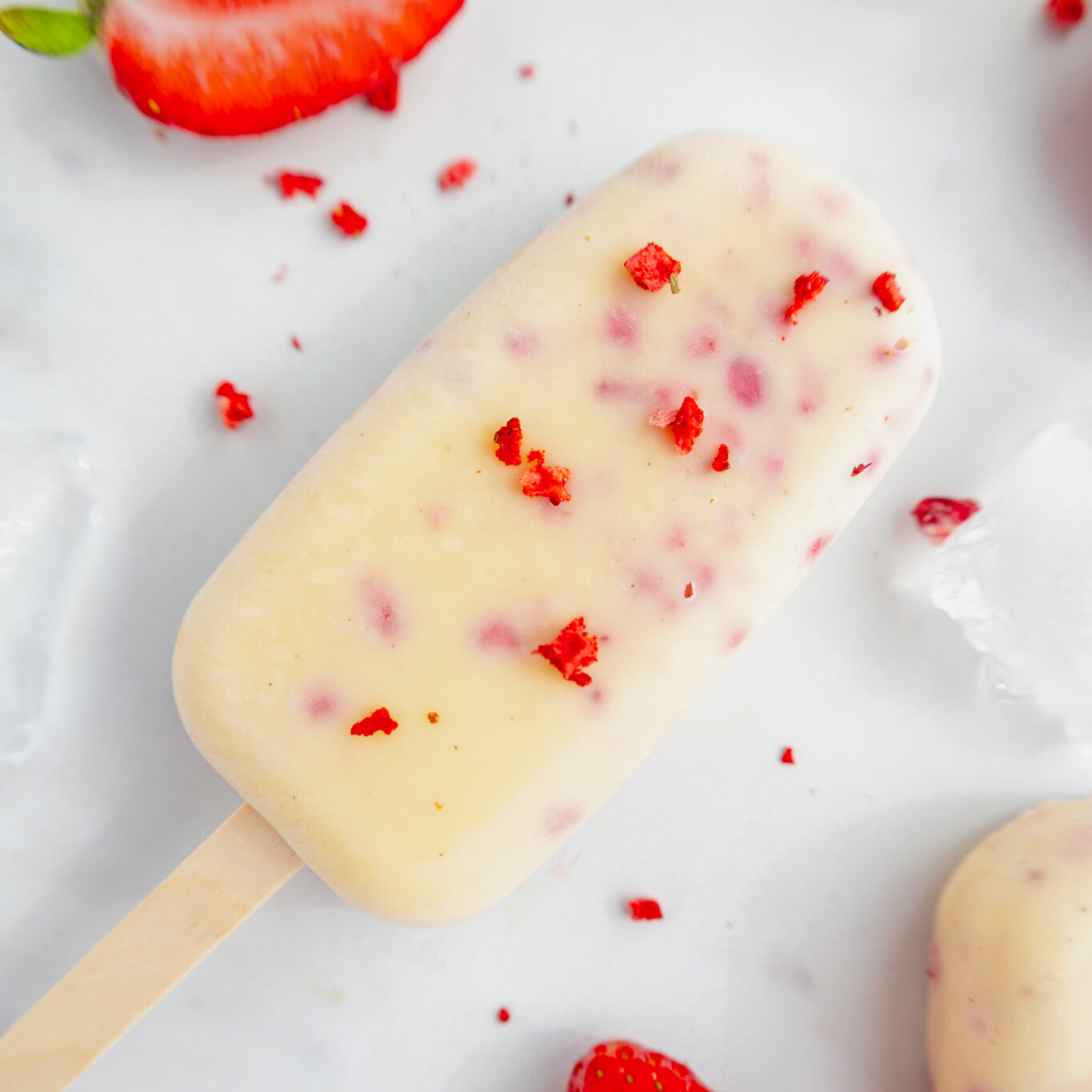 Strawberry and Custard Ice Lollies - Together to Eat - Family Meals