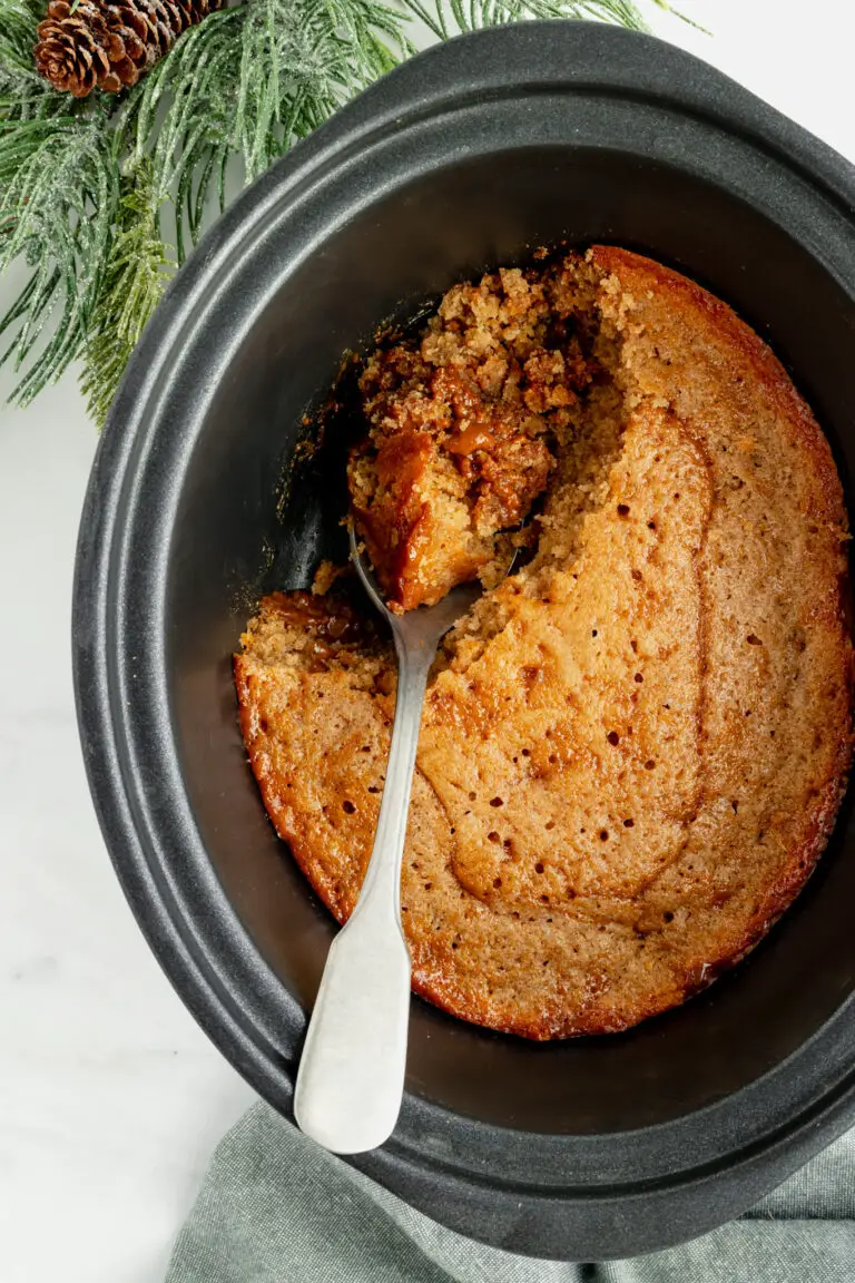 Slow Cooker Gingerbread Pudding - Together to Eat - Family Meals